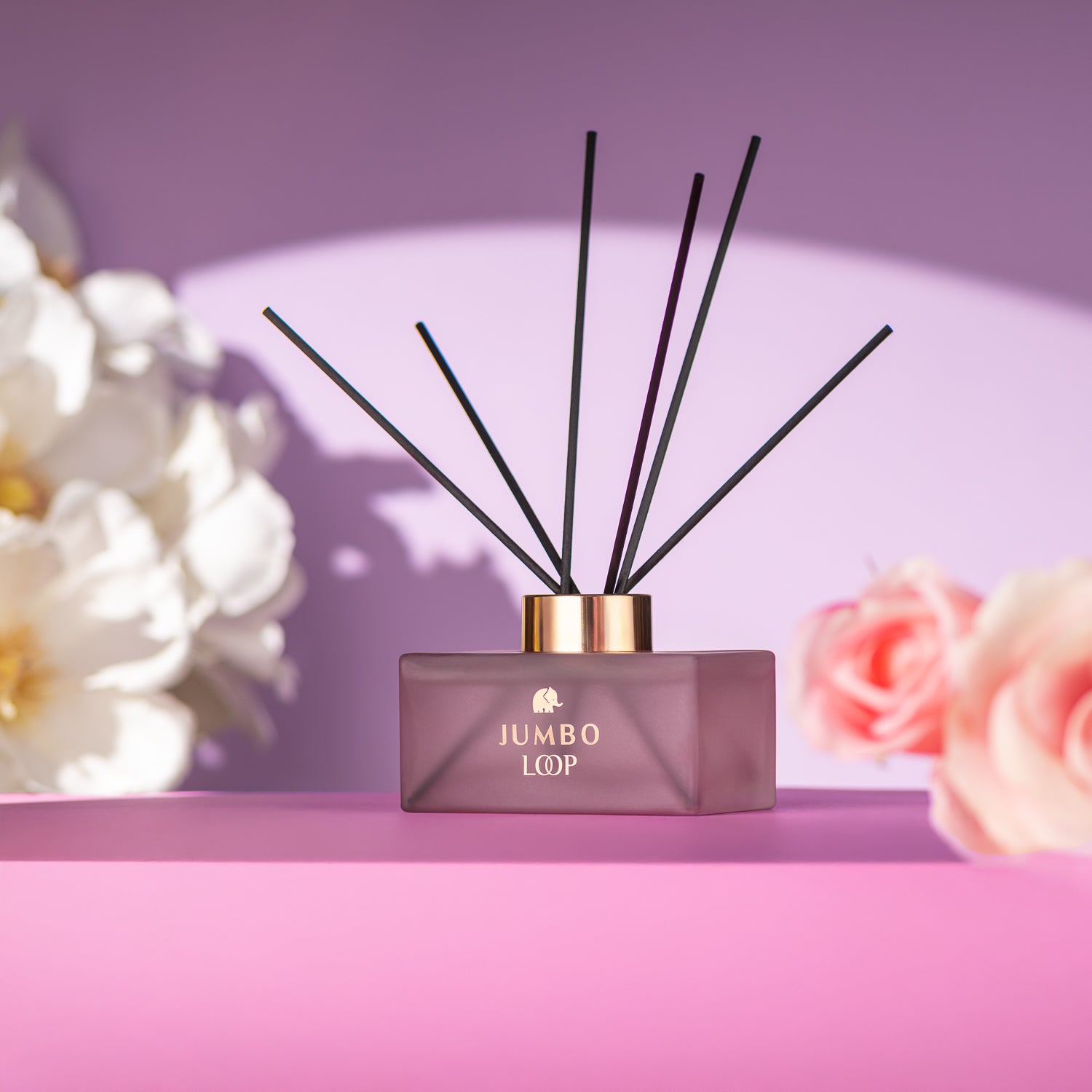 Jumbo Loop Mysta Flora Çubuklu Oda Kokusu, Mat Gül Kurusu Şişe | Jumbo